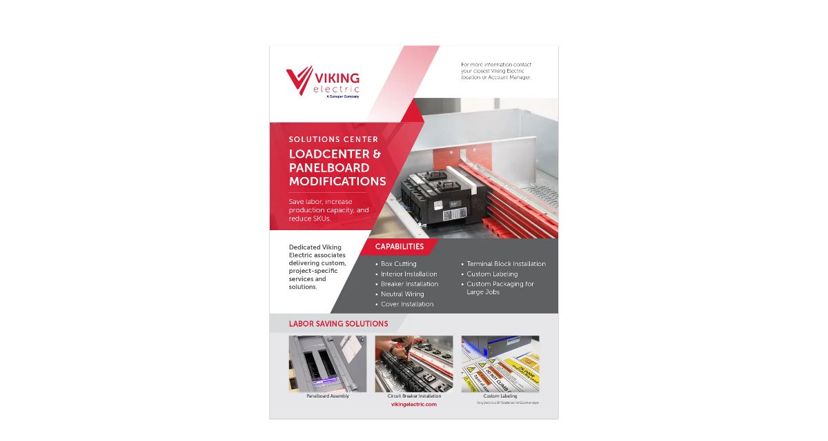 Solutions Center - Loadcenter & Panelboard Modifications