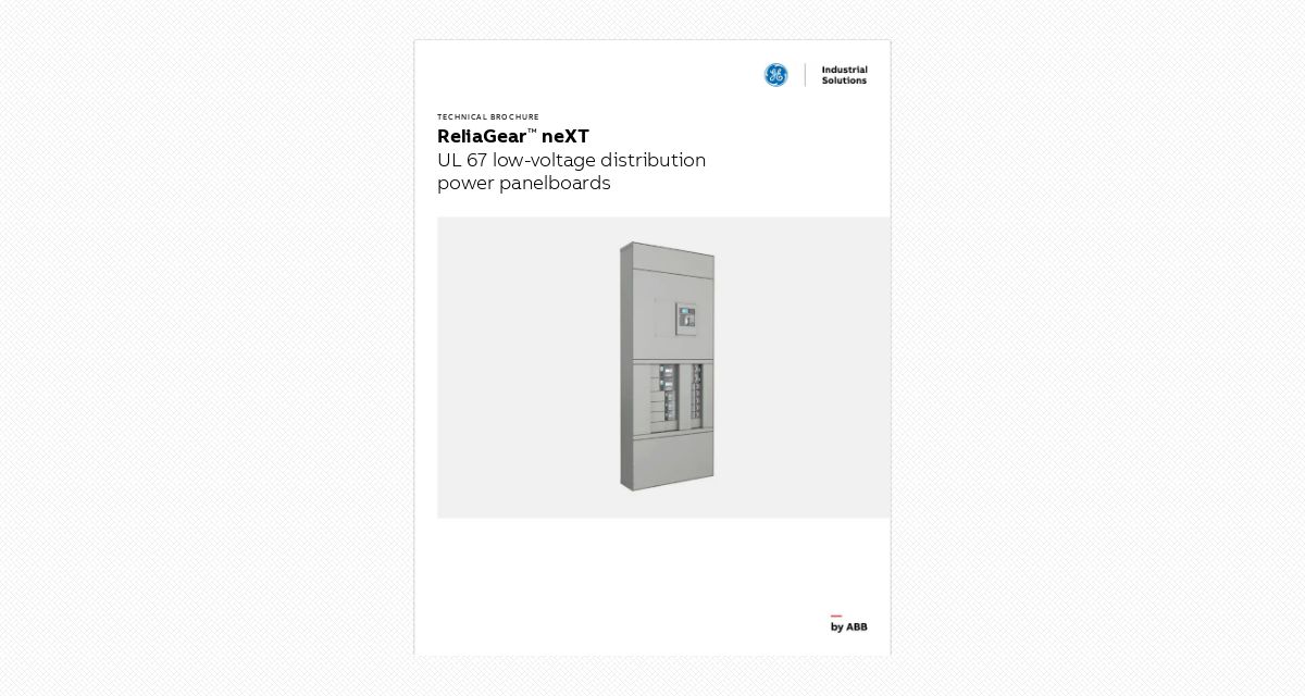 ABB ReliaGear neXT - Typicals